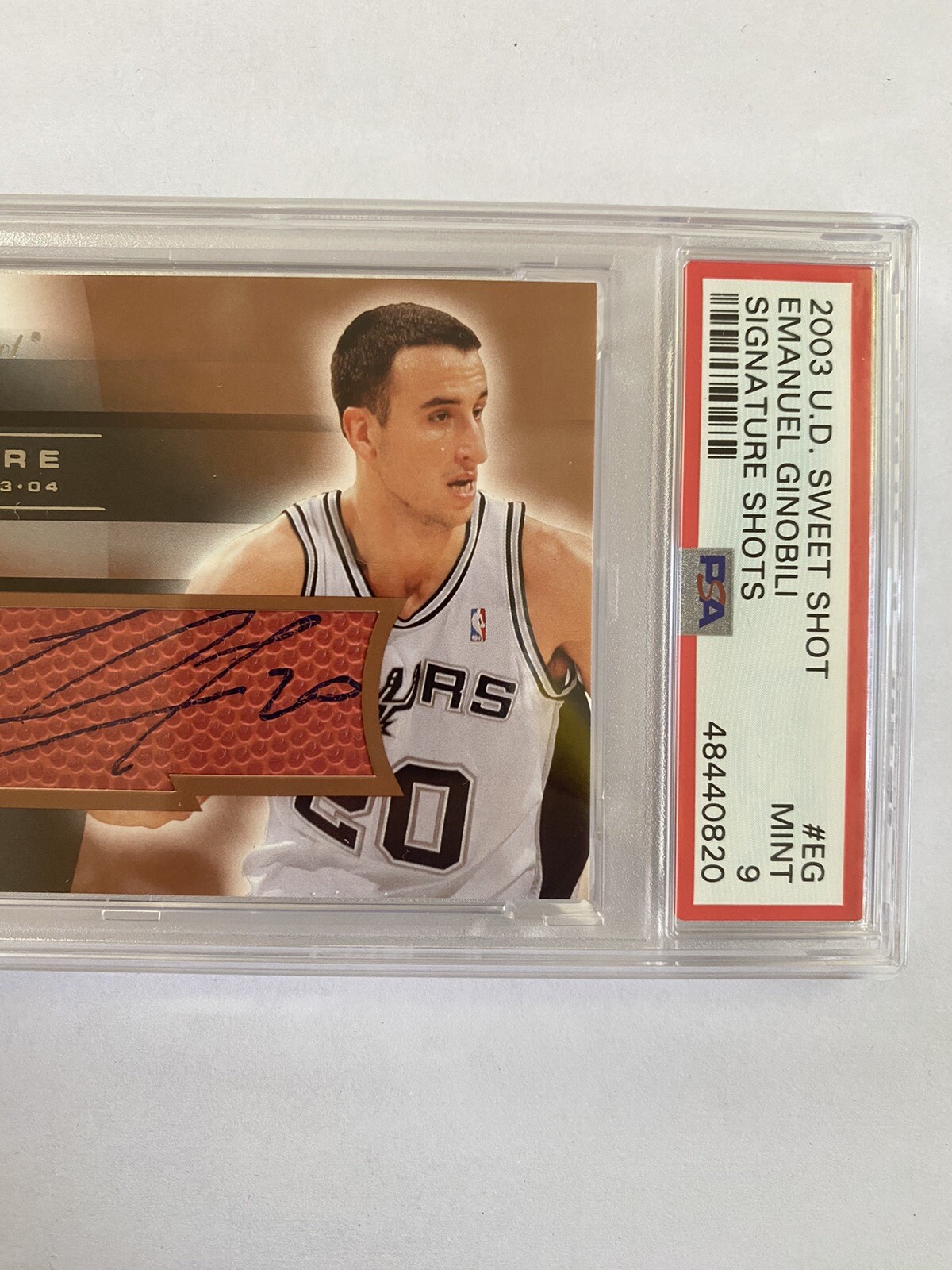 2003-04 Upper Deck Sweet Shot - Signature Shots #EG Manu Ginobili (AU ...