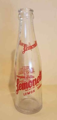 VINTAGE 6 OZ SODA BOTTLE / LEMONETTE / 1947 | eBay