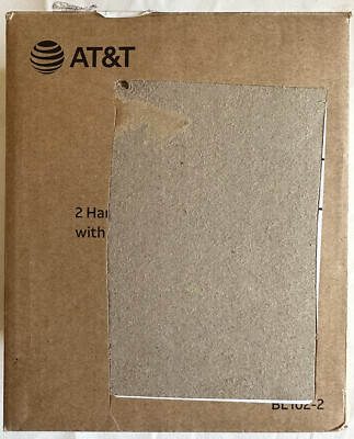 AT&T BL102-2 DECT 6.0 2-Handset Cordless Phone with Answering Machine ...