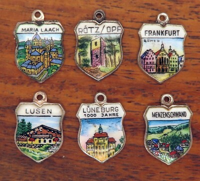 Vintage silver GERMANY GERMAN BAVARIA AUSTRIA SOUVENIR TRAVEL SHIELD ...