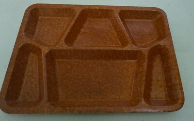 Army U.S.A.M.D. food tray, of brown molded material (Loc = B1) | eBay