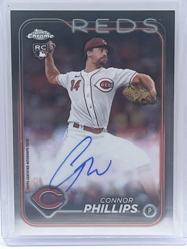 2024 Topps Chrome CONNOR PHILLIPS Rookie RC Autograph #RA-CP Reds | eBay
