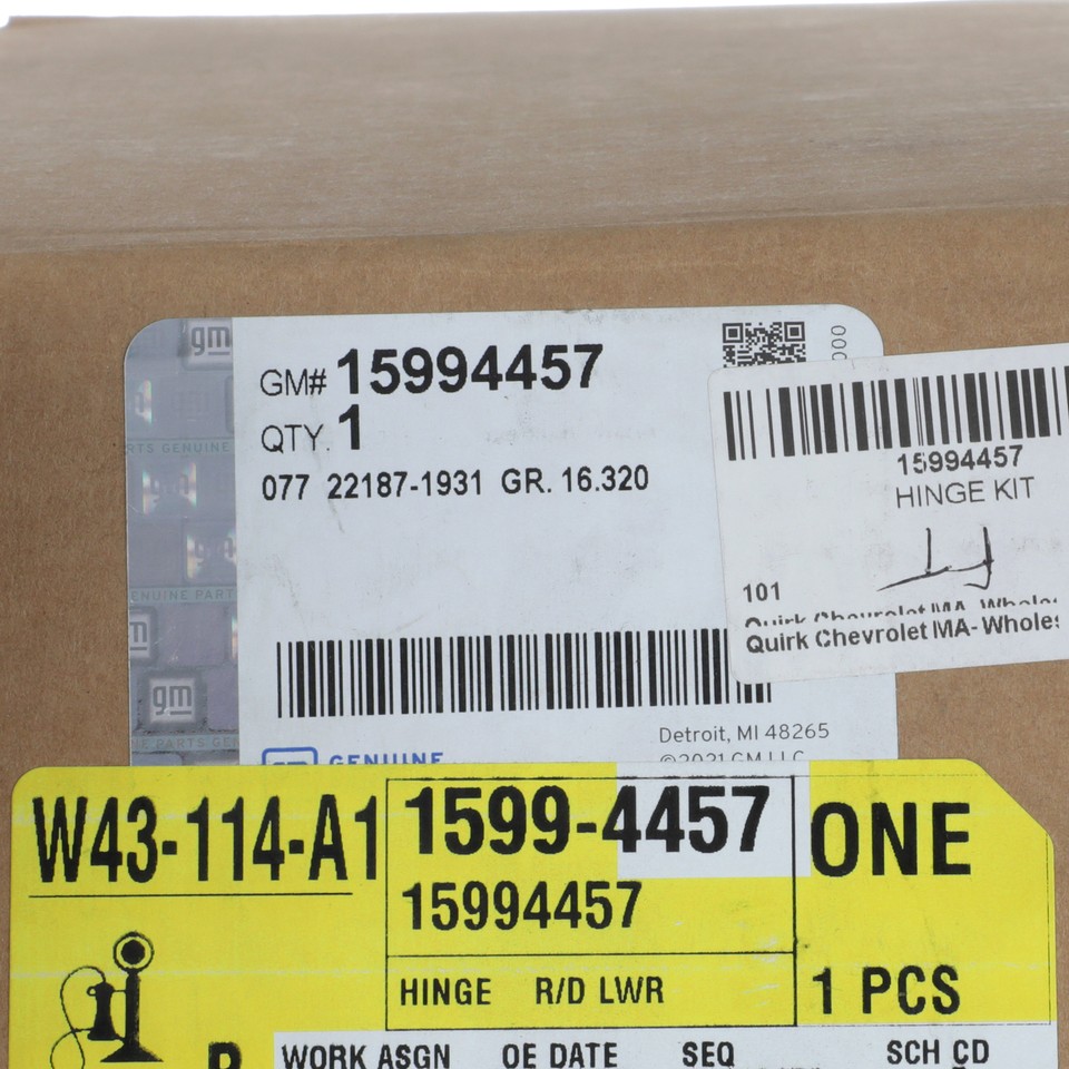 OEM NEW 1996-2023 Express P30 Savana Rear Door Lower Hinge Driver Side ...