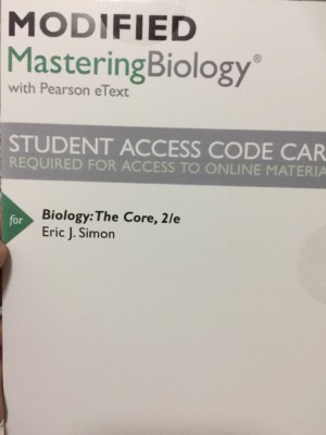 Modified MasteringBiology with Pearson eText for Biology: The Core 2nd ...