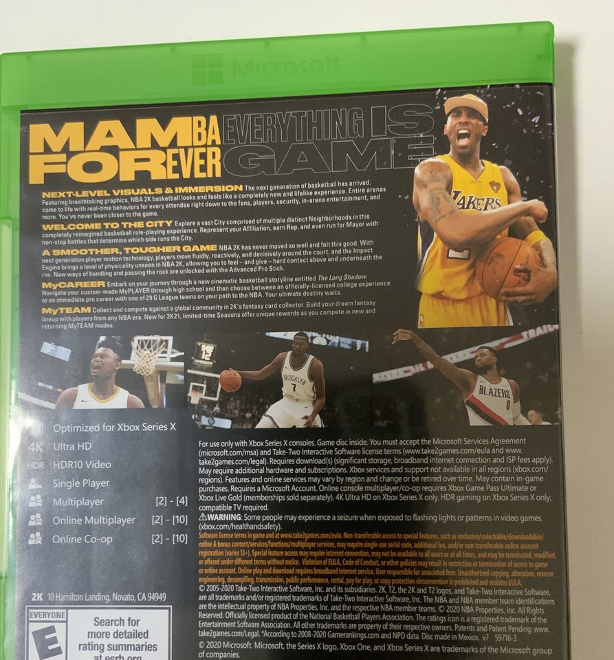 🏀 NBA 2K21: Mamba Forever (Xbox Series X), 👉CODES NOT INCLUDED 👈 ...