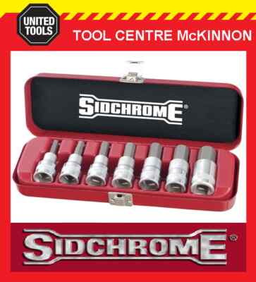 SIDCHROME SCMT14274 7pce 1/2” DRIVE METRIC IN-HEX / ALLEN KEY SOCKET ...