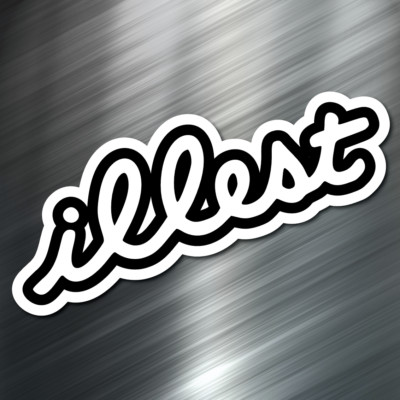 (1) Illest car Sticker Auto Race Drift JDM Decal Boost Tuner Euro VW ...