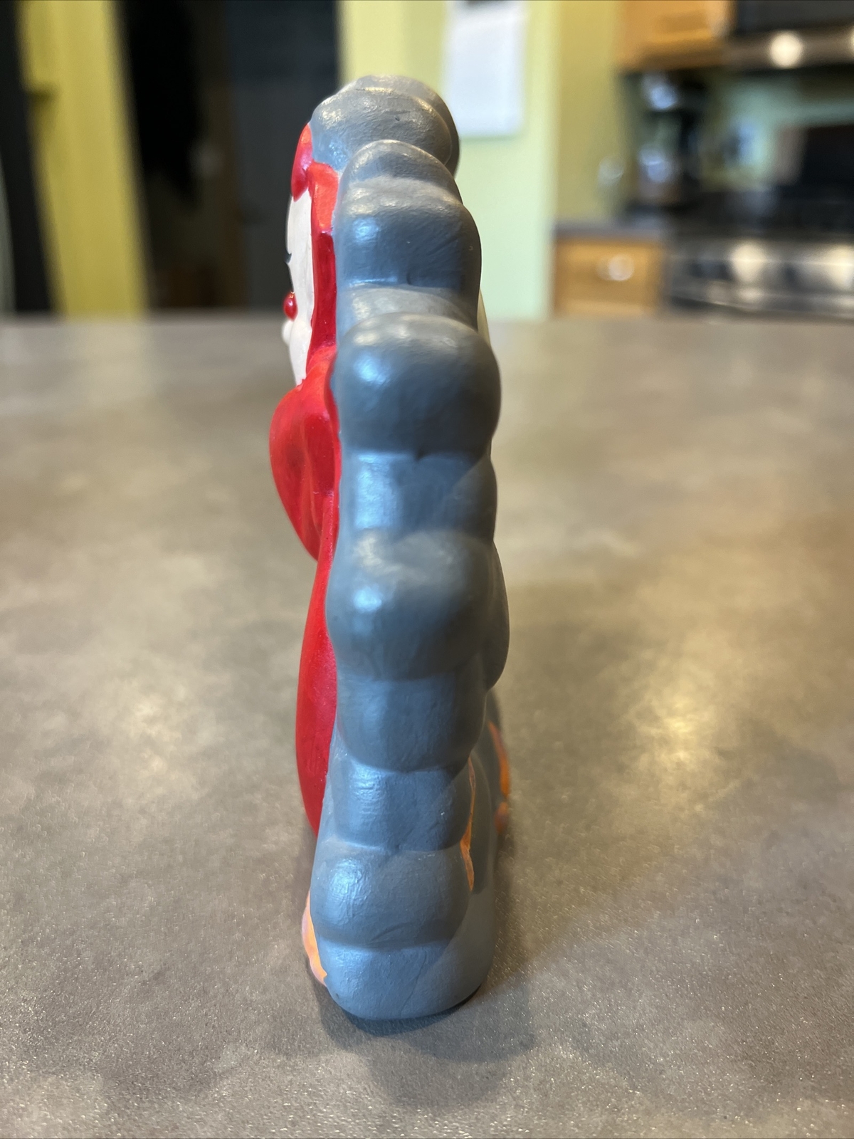 Vintage Halloween Ceramic Painted Mold Devil Light Up Blinking Eyes ...