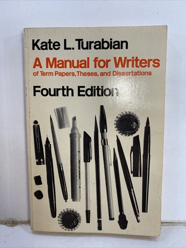 A Manual For Writers Of Term Papers - Kate L. Turabian (Paperback, 1973 ...