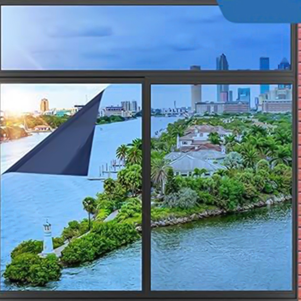 One Way Mirror Tint Window Film Privacy Protect UV Reflective Sun Block ...