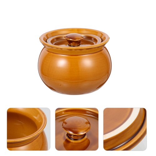 Ceramic Stew Pot Household Exquisite Soup Bowl Small Work Travel ...
