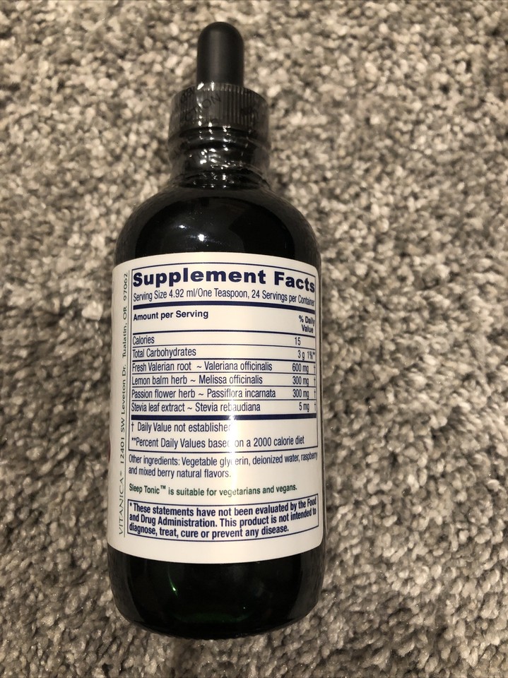 Vitanica Sleep Tonic, Sleep, Relaxation & Calming Supplement Support ...