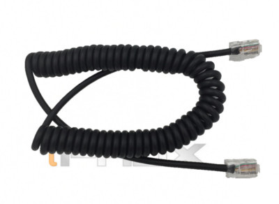 8 Pin to 8 Pin Microphone Cable Coiled for ICOM Radio HM-151 DTMF IC ...