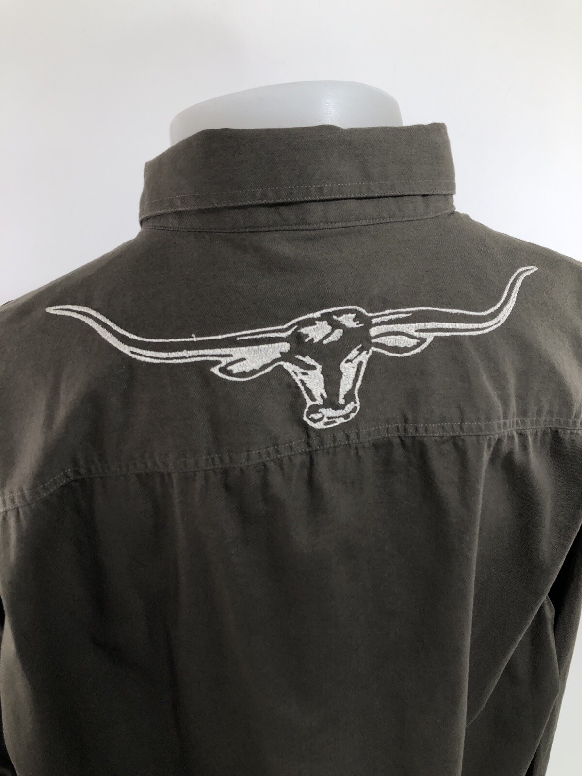 R.M. WILLIAMS / AUSTRALIA - EMBROIDERED LONGHORN BULL Western Bush 3X ...