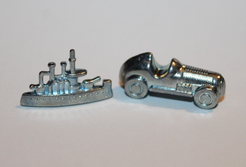 Monopoly 2017 Replacement Pawn Pieces 6 pc - Cat Penguin T-Rex Ship Car ...