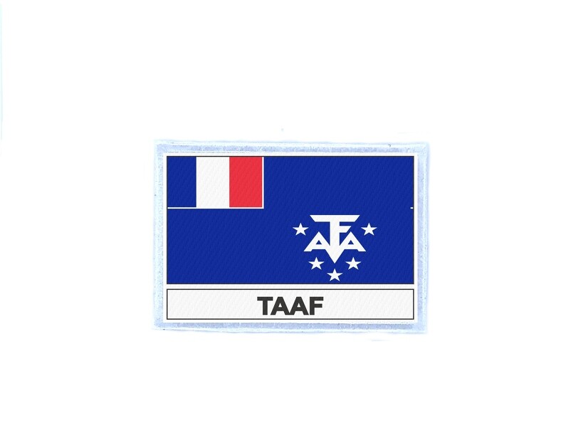 Patch badge iron on glue flag country TAAF french southern antarctic ...
