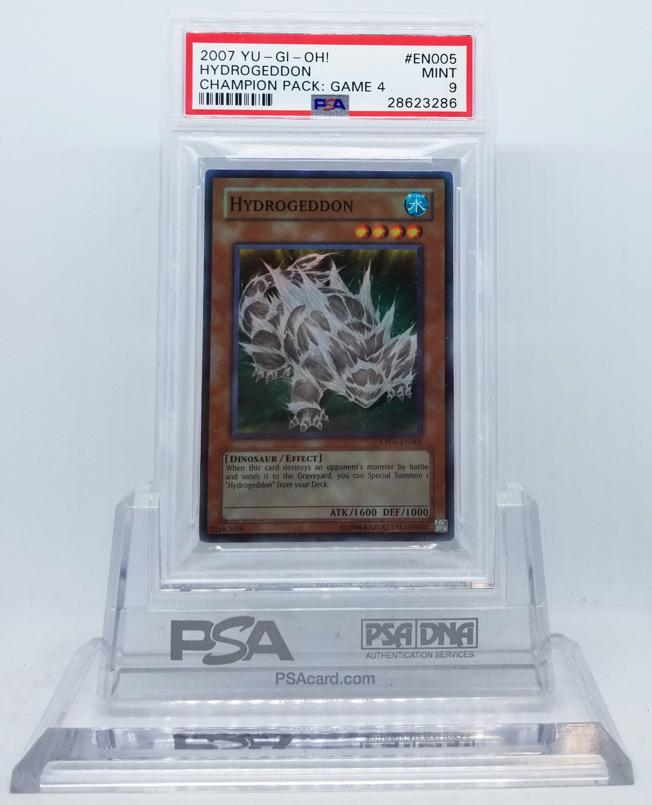 YUGIOH CP04-EN005 HYDROGEDDON SUPER RARE HOLO FOIL CARD PSA 9 MINT ...