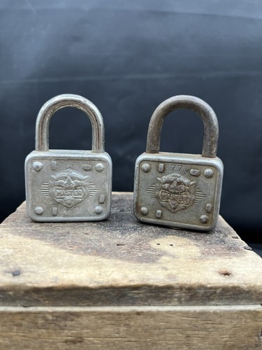 Vintage Master Lock 77 Lion Head Embossed Padlock NO KEYS | eBay