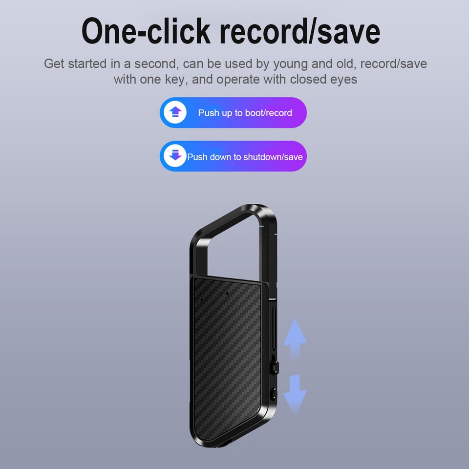 32GB Mini Hidden Digital Audio Voice Activated Recorder Smart MP3 ...