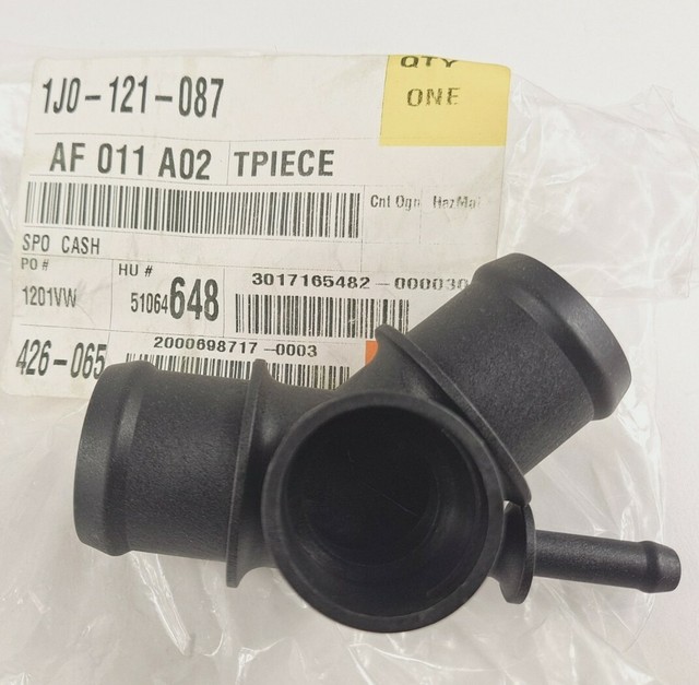 - OEM VW Audi 1J0121087 Engine Coolant Hose Connector 1999-2004 1.9L ...
