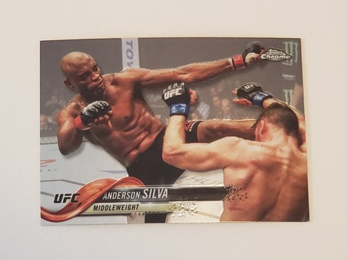 ANDERSON SILVA 2018 UFC TOPPS CHROME CARD #42 SP VARIATION 208 200 153 ...