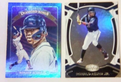 (2) PANINI BASEBALL INSERTS 2020&2021 RONALD ACUNA JR EXC COND | eBay