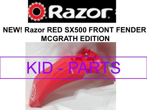 SX500 RAZOR RED FRONT FENDER DIRT ROCKET DIRT BIKE **WILL NOT FIT MX500 ...