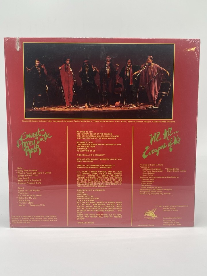 NEW SEALED SWEET HONEY IN THE ROCK WE ALL EVERYONE OF US 12" LP VINYL ...