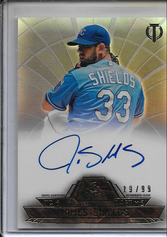 2014 TOPPS TRIBUTE JAMES SHIELDS AUTOGRAPH 19/99 | eBay