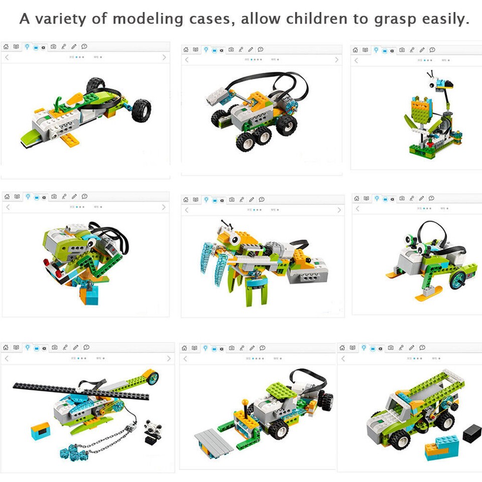 For WEDO 2.0 Programmed Robot 45300 Building Bricks Education DIY Kit ...
