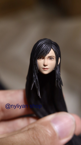 1/12 Fantasy Girl Tifa Head Sculpt Carved For 6"Female Action Figure ...