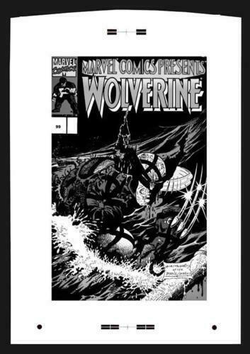 Sam Keith MARVEL COMICS PRESENTS 99 COVER PRODUCTION PIECE BEST ...