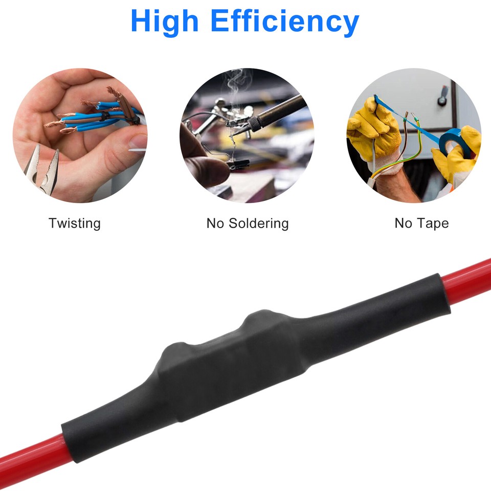 40x Electrical Wire Connector Nut Kit 6AWG 80A, 10AWG 20A, 10AWG 60A ...