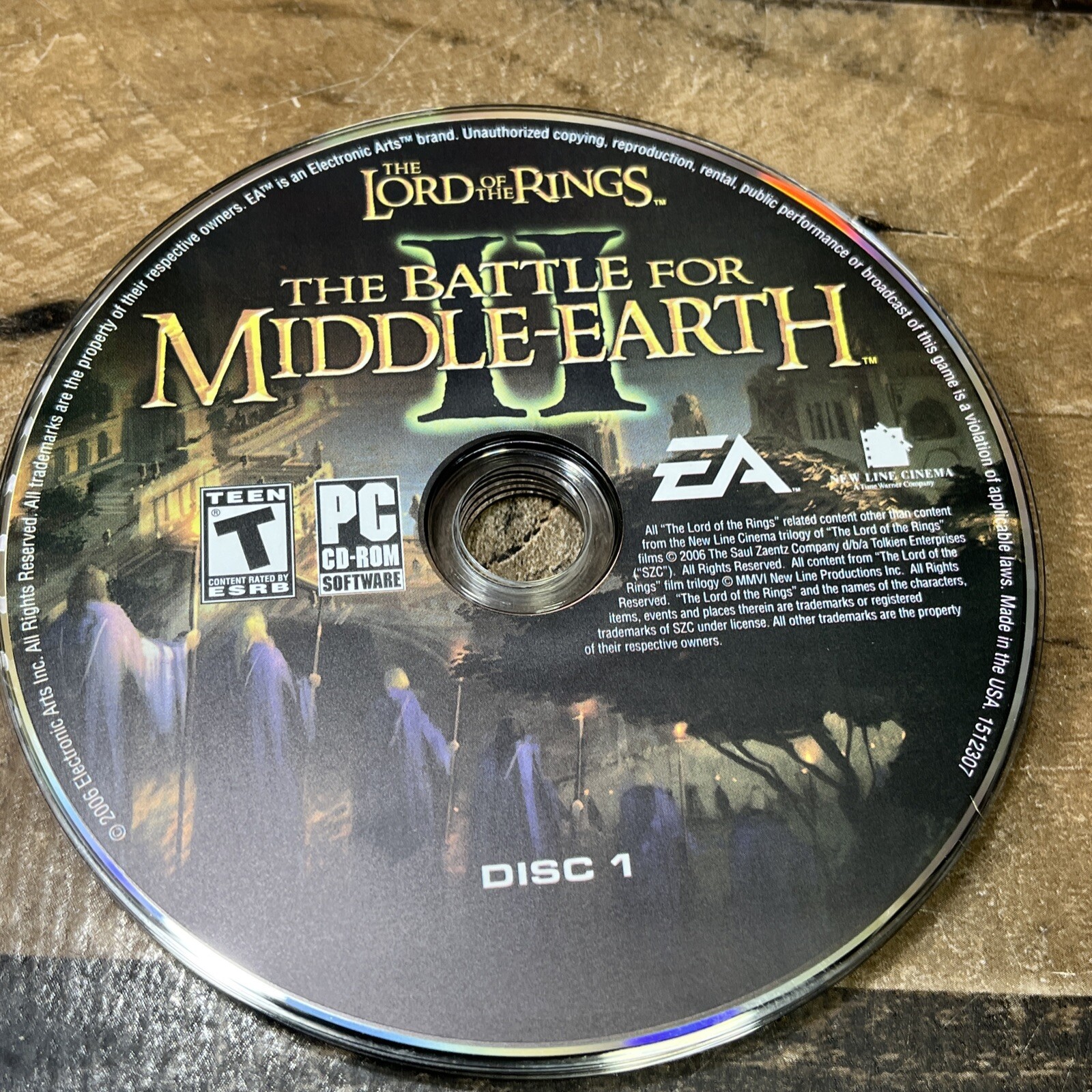 Lord of the Rings The Battle for Middle Earth 2 II PC CD 6 Discs Key ...