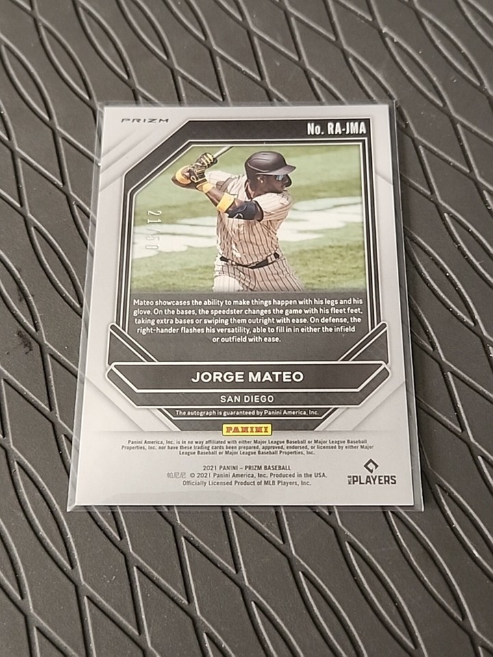 (21/50)(AUTO) Jorge Mateo 2021 PANINI PRIZM Baseball Card | eBay