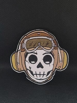 Sugar Skull Brown Cranial Patch Airwing Plane Captains Brake Riders ...