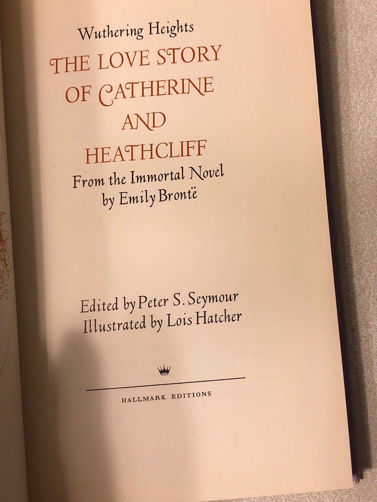Wuthering heights: the love story of Catherine and Heathcliff (1971 HC ...