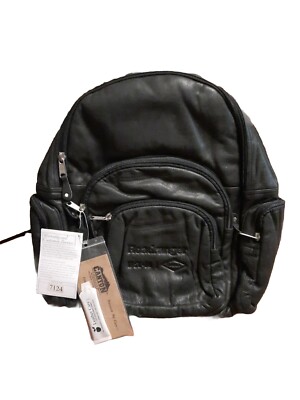 Vintage Leather Motorcycle Backpack, Canyon Outback, NOS w/ Tags - NICE ...