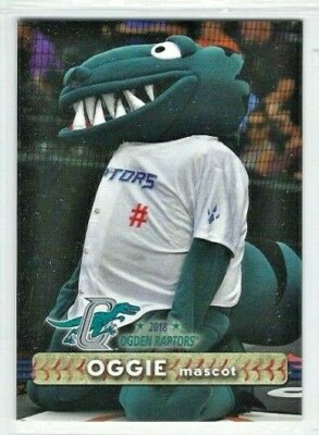 2018 Ogden Raptors (Rookie Advanced-Los Angeles Dodgers) Oggie (mascot ...