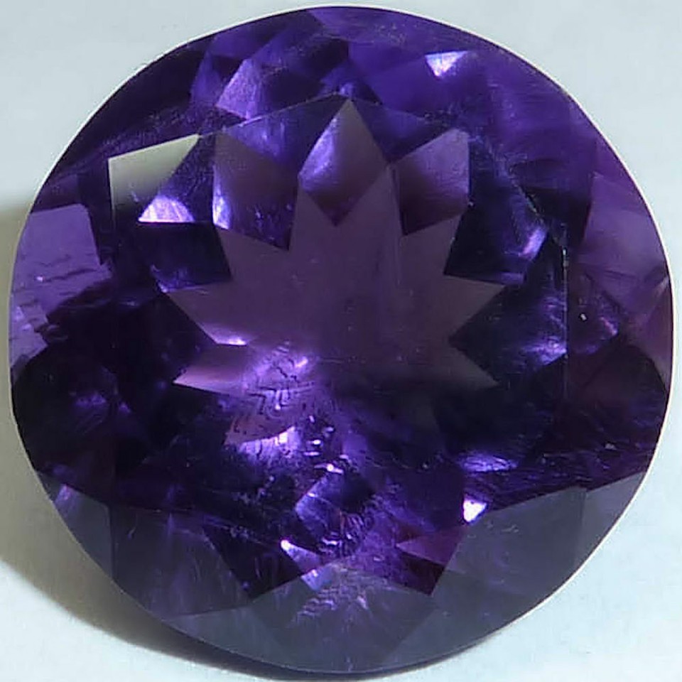 Natural Amethyst Deep Purple Round (16 options) Faceted Loose Gems ...