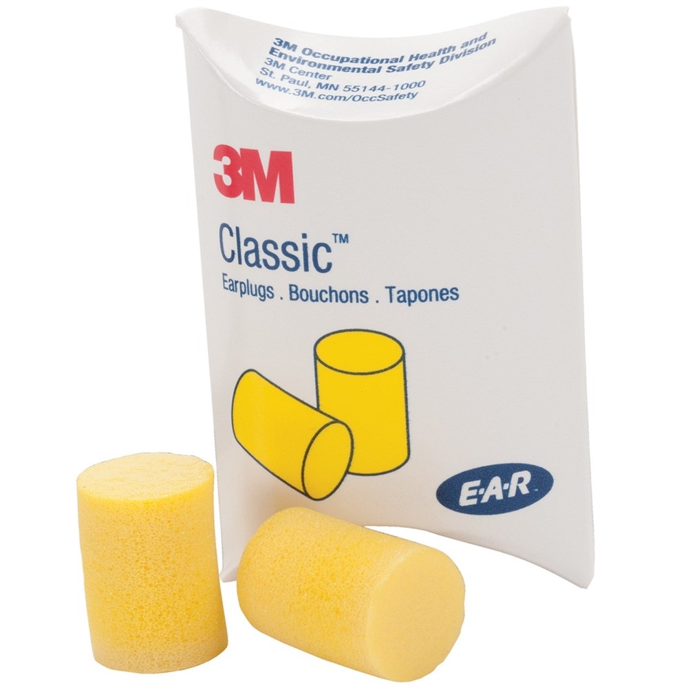 3M E-A-R Classic Foam Disposable Shooting Sleep Ear Plugs Noise ...