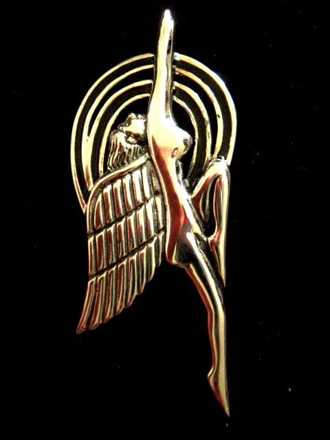 Art Deco Nike Greek Goddess of Speed Strength Victory Sterling Silver ...