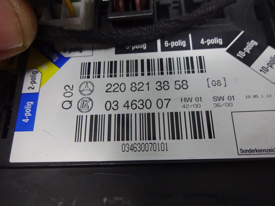 Adjustment The Seats Mercedes-Benz S500 S600 2208213858 03463007 | eBay