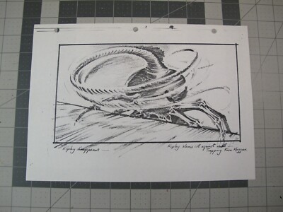 vtg 1980s Aliens movie LA Effects storyboard 1st gen production used ...