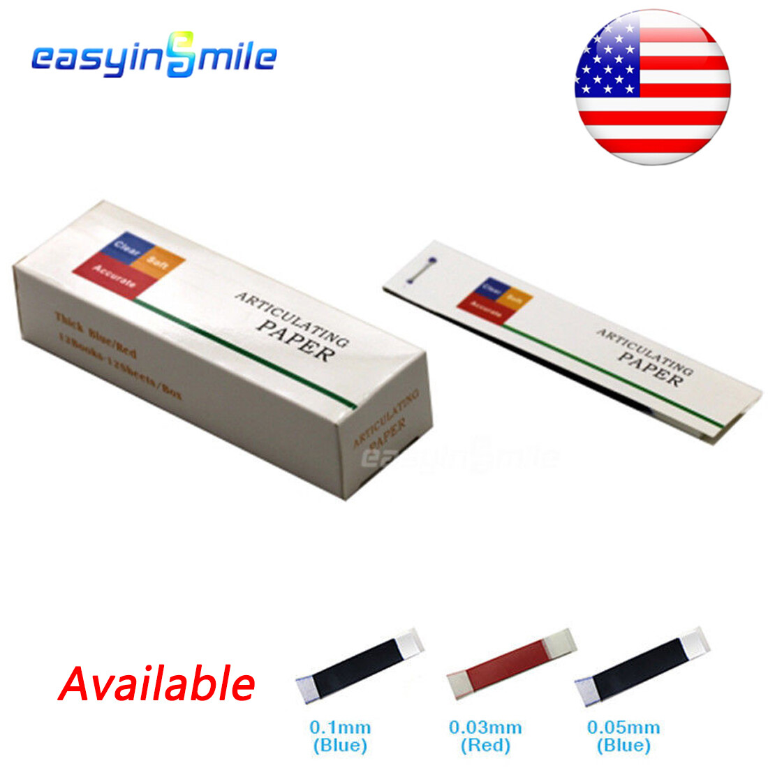 200sheets Dental Articulating Paper Strips teeth care bite paper 30U ...