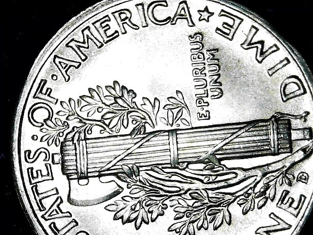 1940-D Mercury Dime BU Uncirculated GEM FB Full Bands FSB US Silver ...