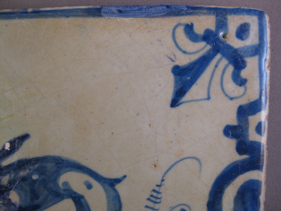 Antique Dutch animal tile "hare" rare tiles 17th-c -- free shipping | eBay