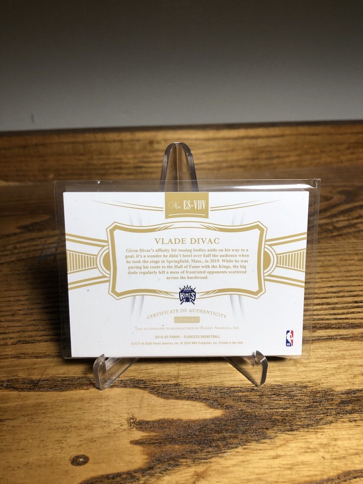 2019-20 Flawless Enshrined Signatures Vlade Divac Red /15 Ruby Auto | eBay