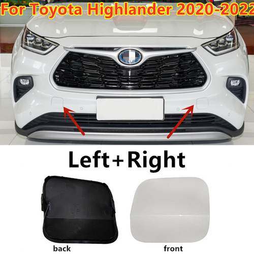 2X Pearl White Front Bumper Tow Eye Hook Cover Cap For Toyota ...