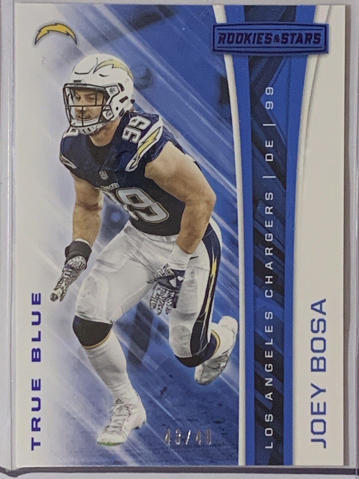 Joey Bosa 2017 Panini Rookies & Stars Football True Blue Card #195 43/ ...